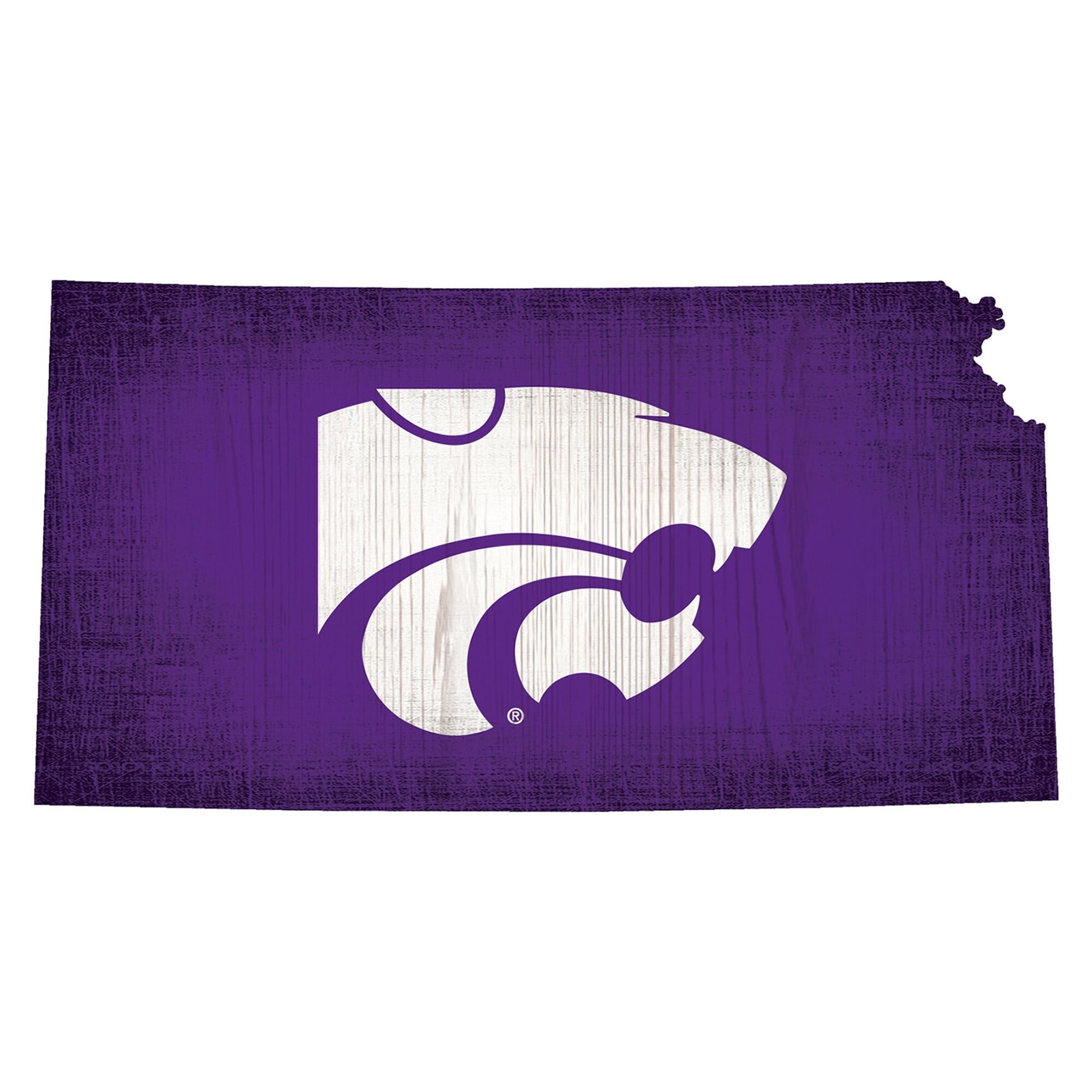 Kansas State Wildcats 12" Logo State Sign - Walmart.com