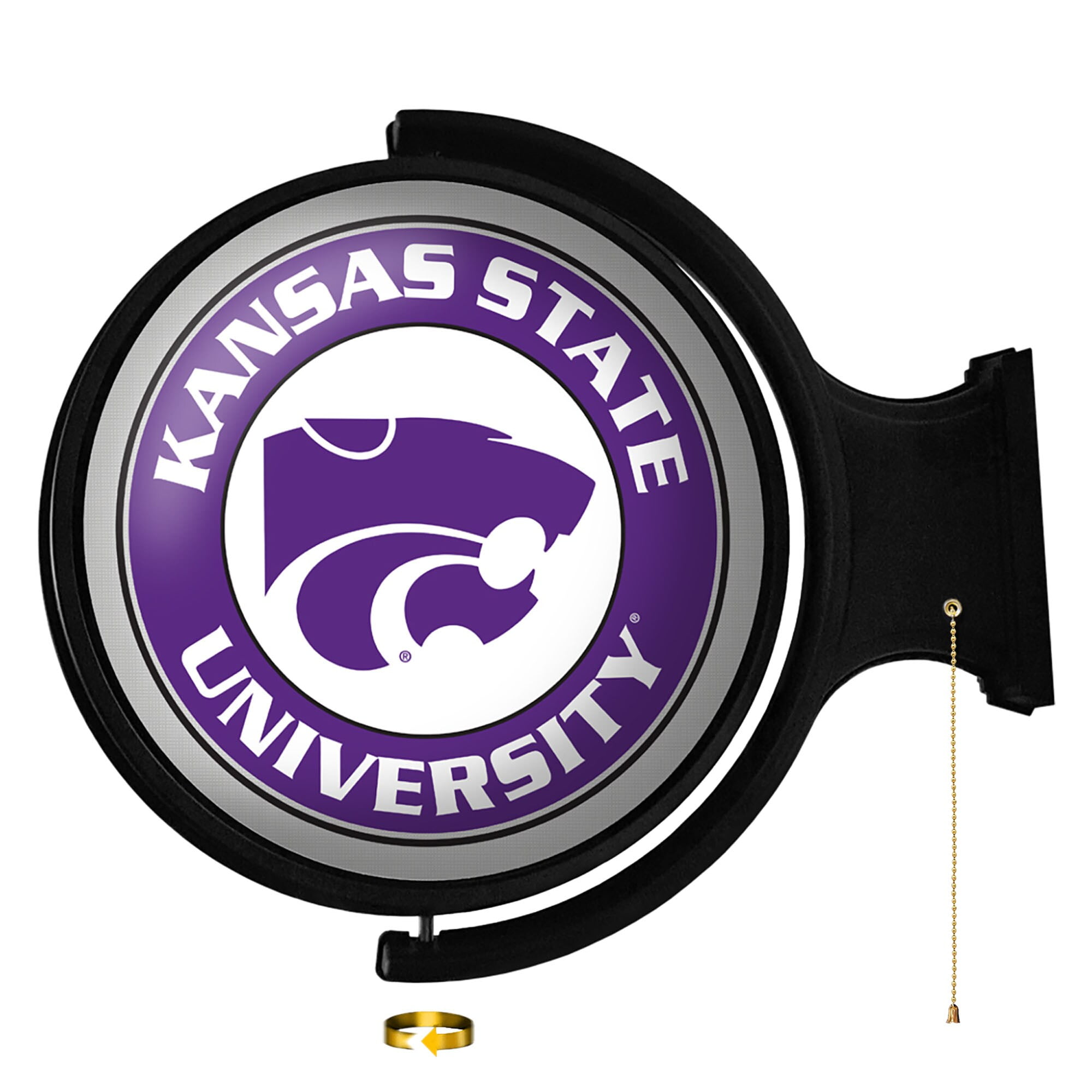 Kansas State Wildcats Team Logo 21'' x 23'' Rotating Lighted Wall Sign ...