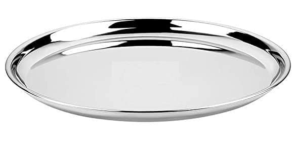 Kanshitas Rasoiware Stainless Steel Full Plate 11 Inch Mirror Finish ...