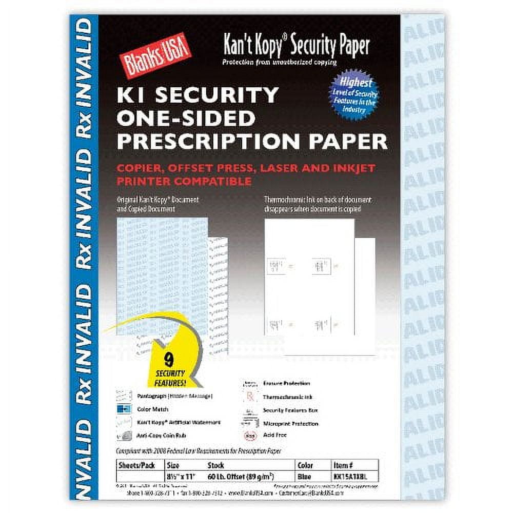 Kant Kopy Security Prescription Paper 500 Pack - Walmart.com
