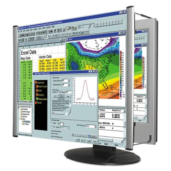 "Kantek Magnifying Screen Filter for 24"" LCD Monitor, Fits Widescreen ...
