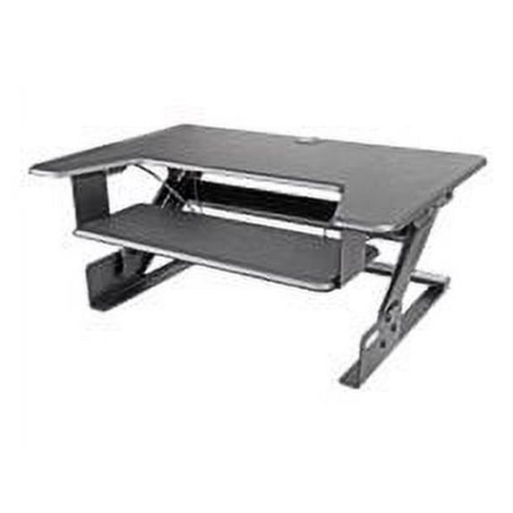 Kantek Desktop Riser Workstation Sit To Stand Black, Black - Walmart.com