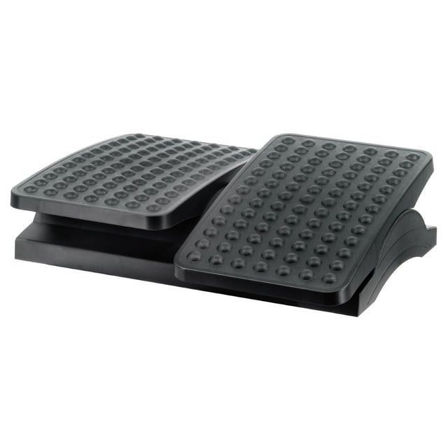 Kantek Exerciser Footrest, Dual Platform, Height Adjustable, Black ...