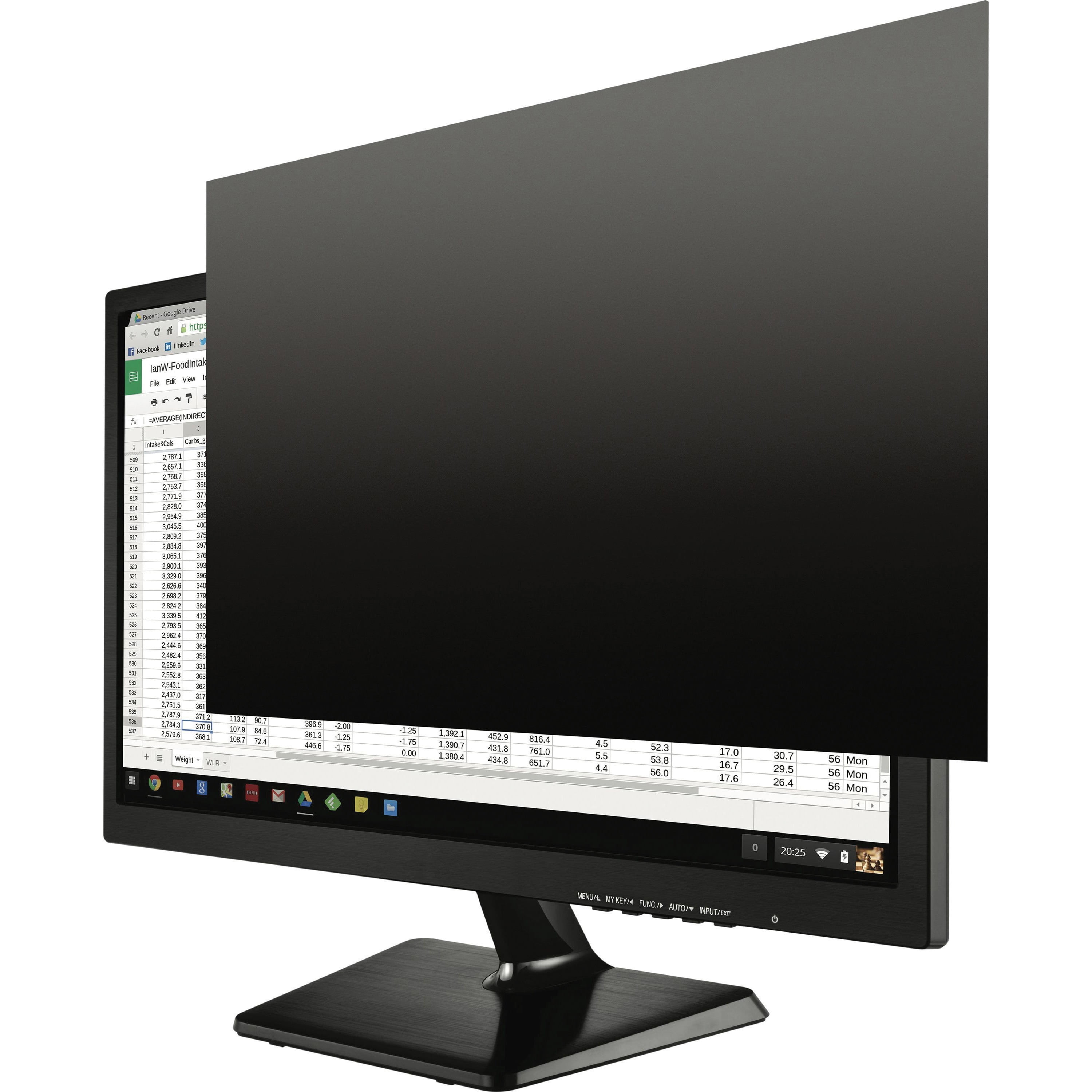 Kantek, KTKSVL190W, Secure-View Blackout Privacy Filter - Fits 19 ...
