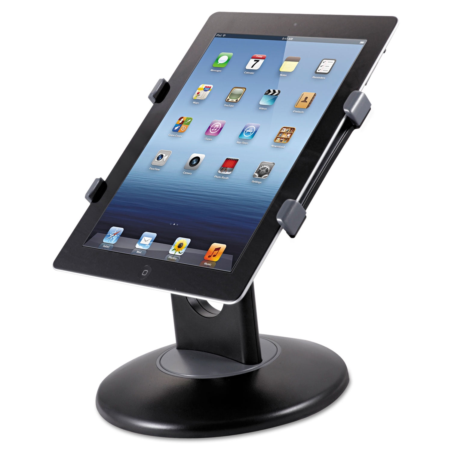 Kantek Stand for 7\\" to 10\\" Tablets, Swivel Base, Plastic, Black ...