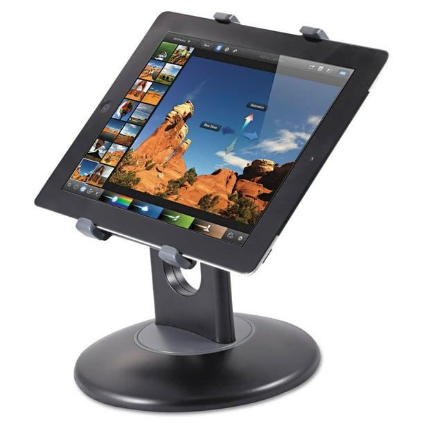 Kantek TS710 Plastic Swivel Stand For 7 in. To 10 in. Tablets - Black ...