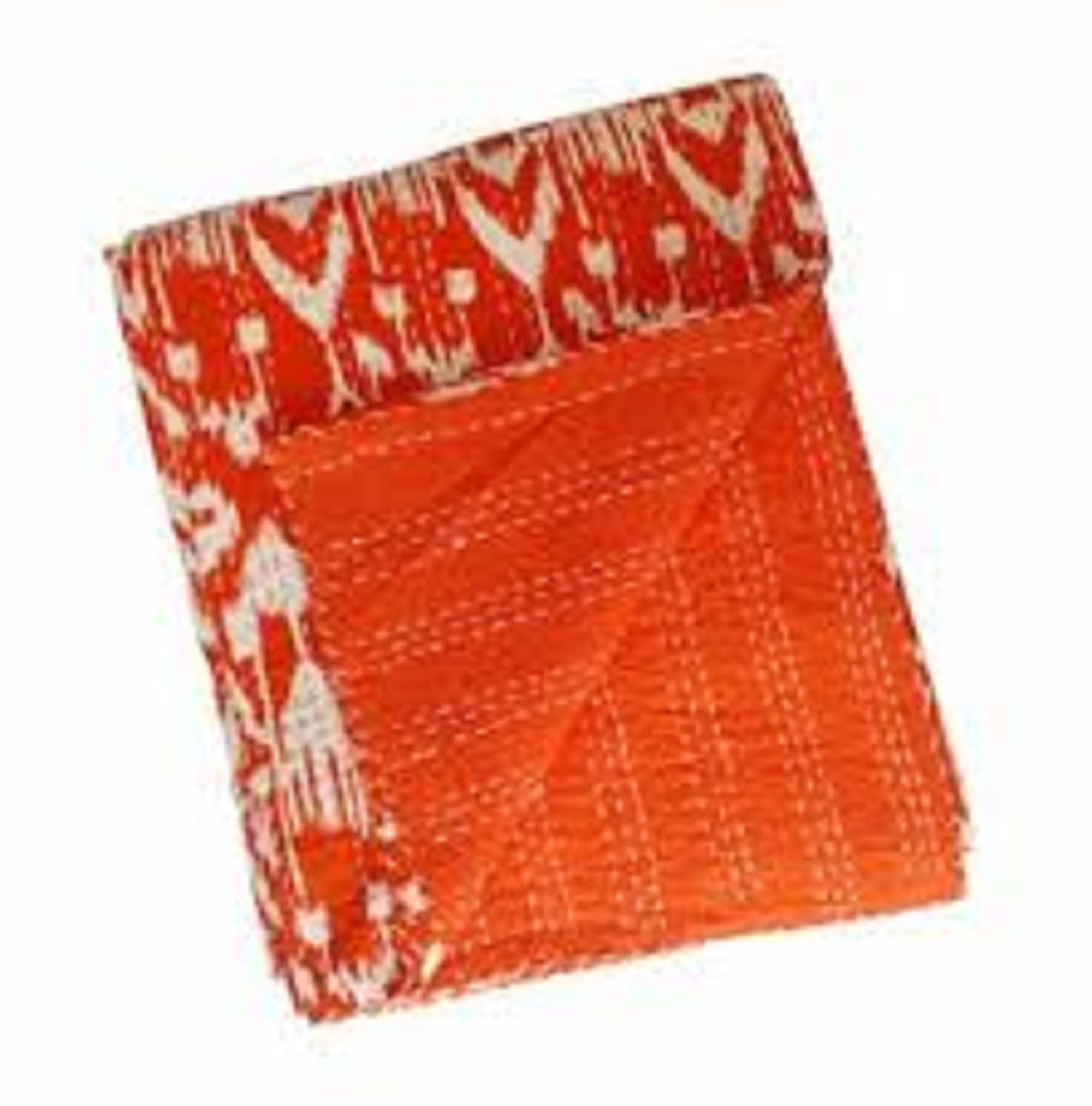 Kantha Bohemian Stitch Indian Throws Reversible Floral Print Ikat ...