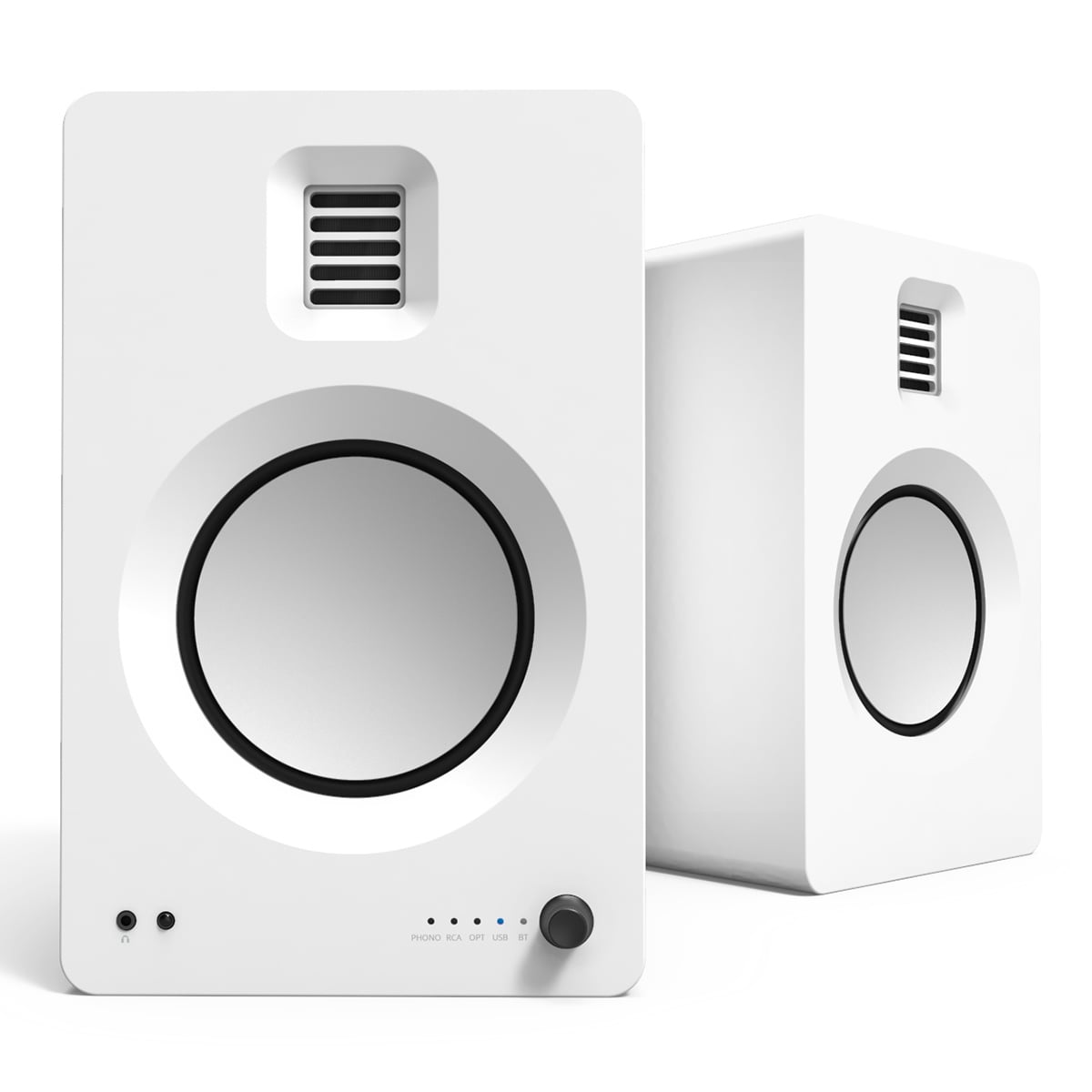 Kanto Living YU6 2-Way Powered Bookshelf Speakers (Pair, Ice) - Walmart.com