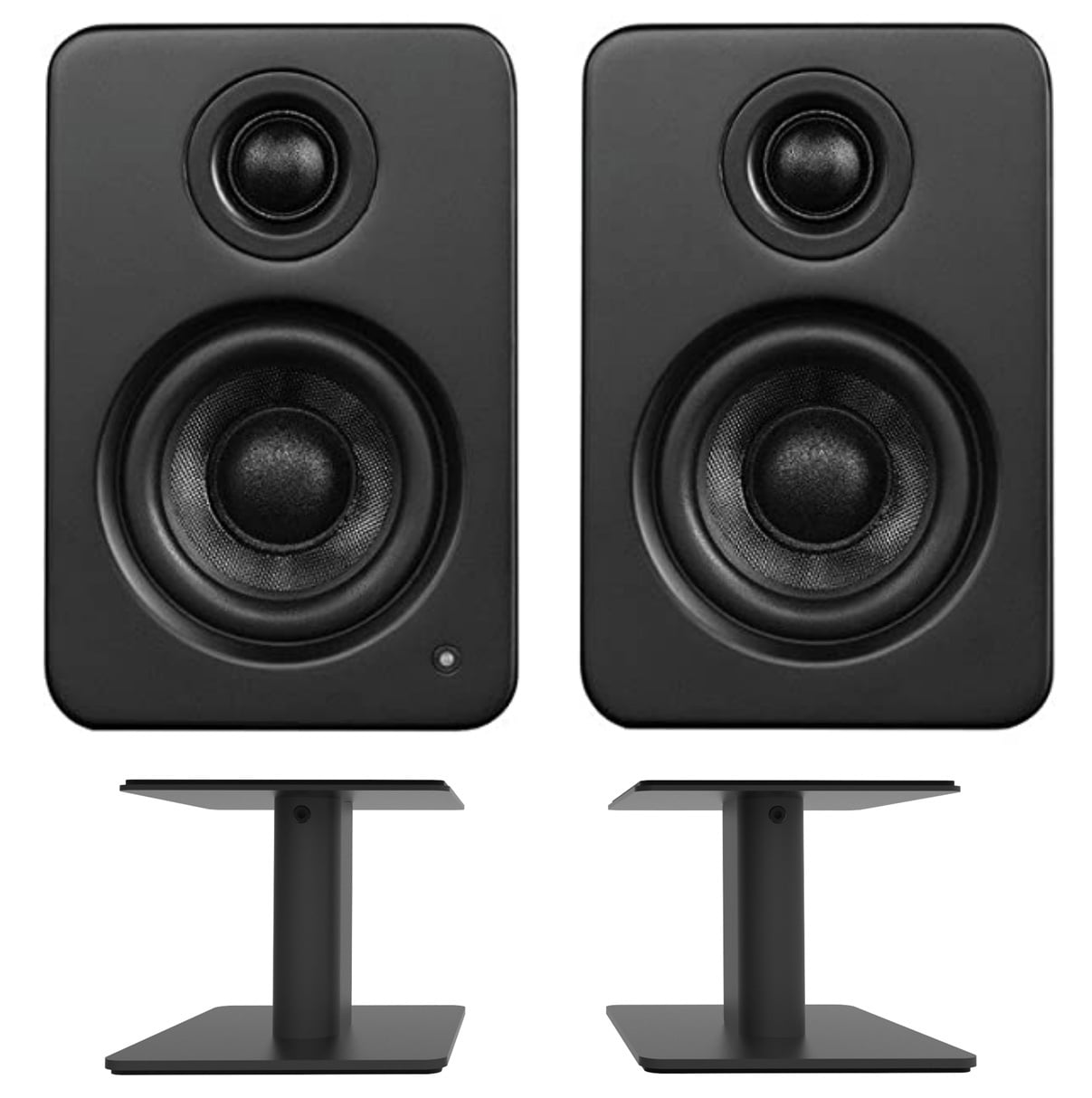 Kanto YU2MB 100W Bookshelf Computer Gaming Speakers - Matte Black (Pair ...