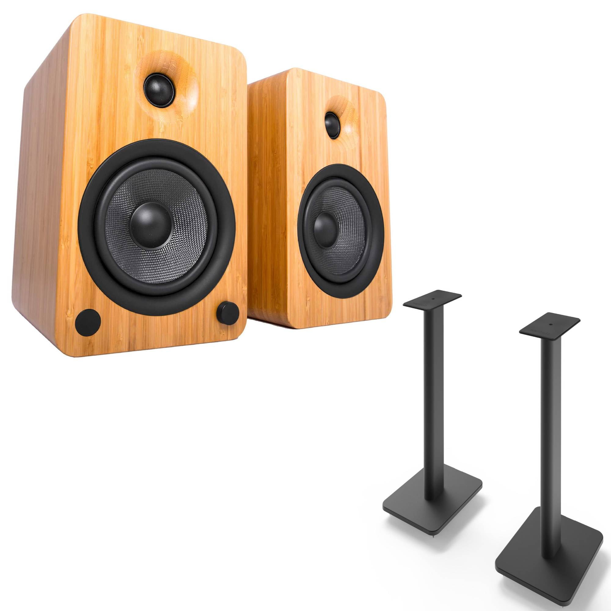 Kanto YU6BAMBOO YU6 200 Watt Powered Speakers with Bluetooth, Pair, and ...