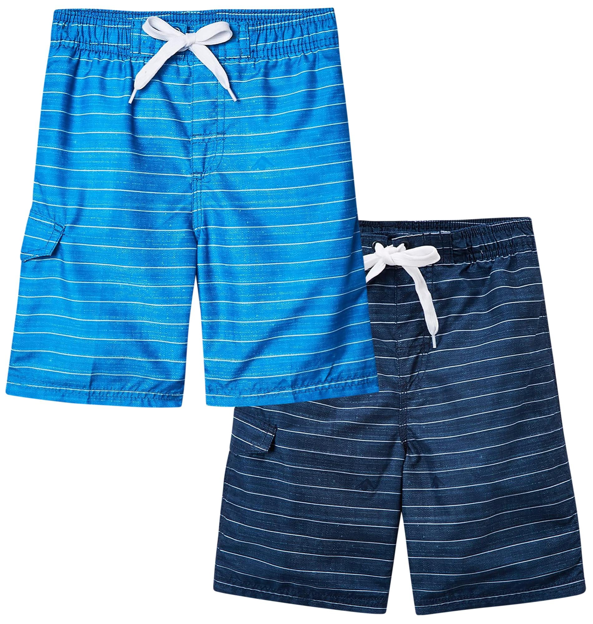 Kanu Surf Boys' Swim Trunks - 2 Pack Quick Dry Printed Board Shorts ...