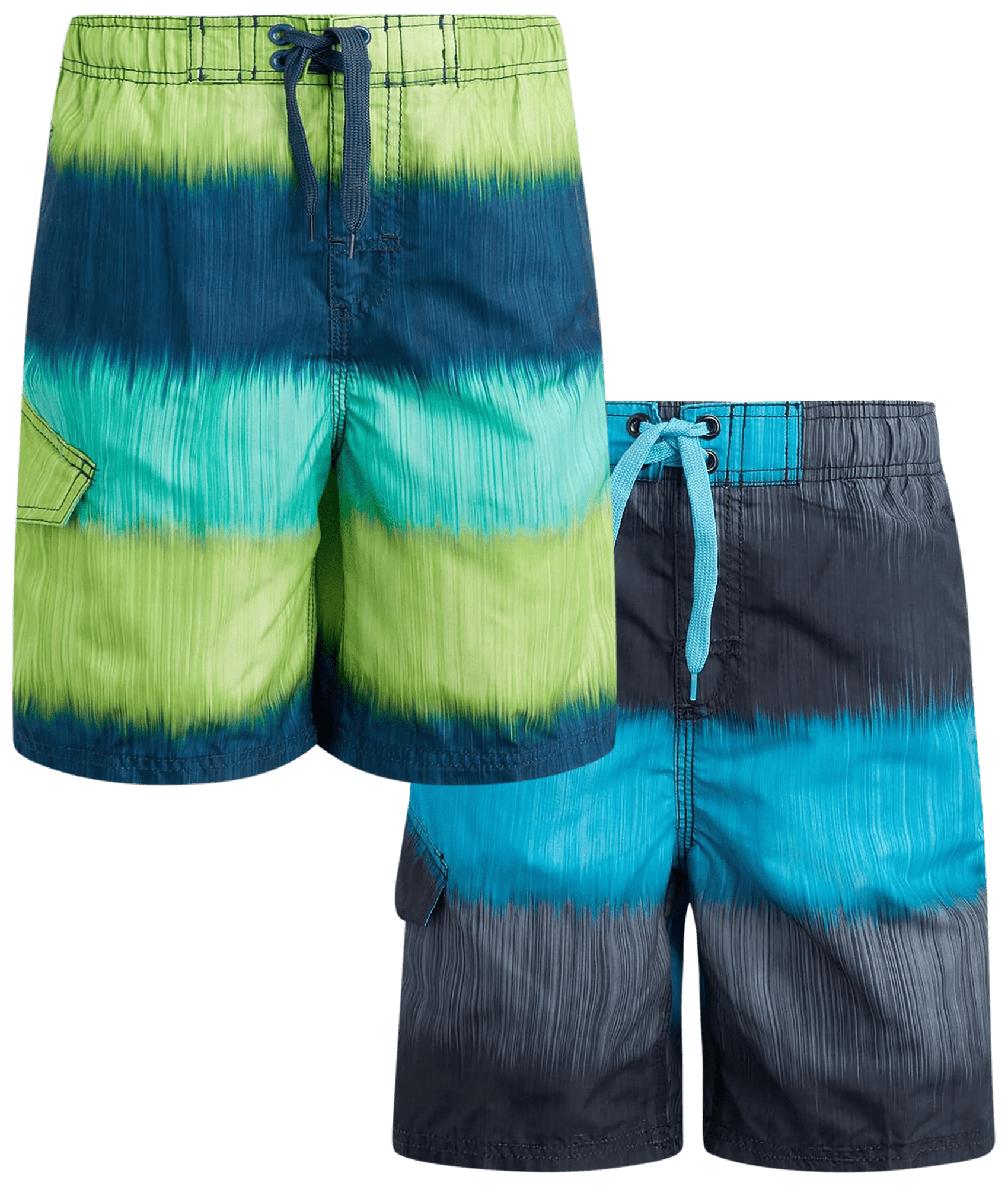Kanu Surf Boys' Swim Trunks - 2 Pack Quick Dry Printed Board Shorts ...