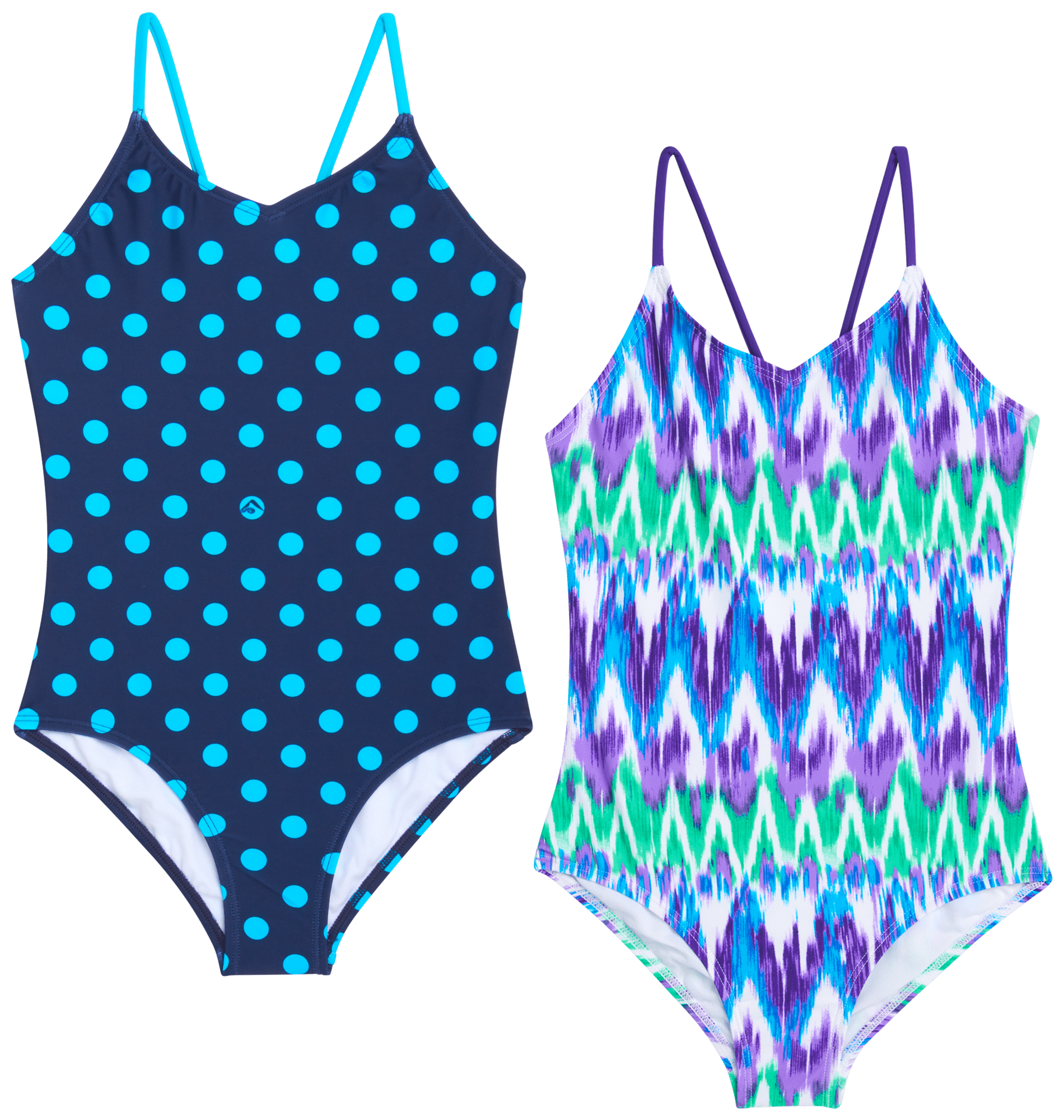 Kanu Surf Girls Bathing Suit 2 Pack Upf 50 One Piece Monokini Swimsuit 6x 14