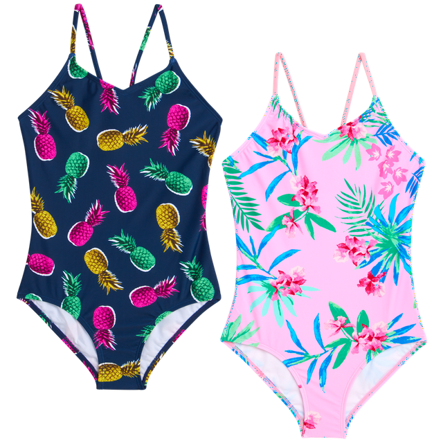 Kanu Surf Girls Bathing Suit 2 Pack Upf 50 One Piece Monokini