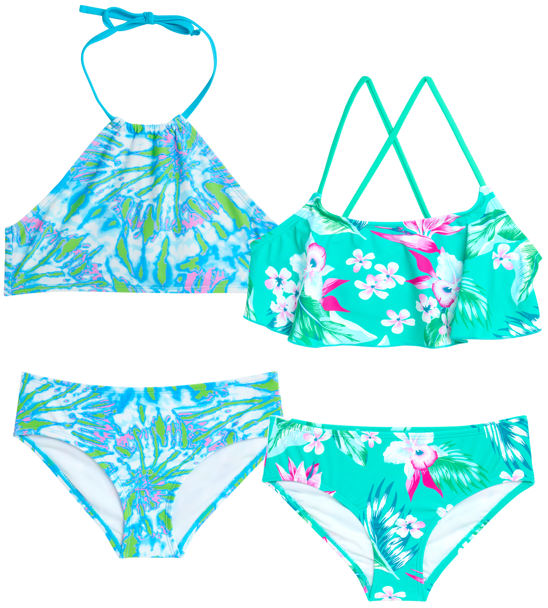 Zhouzou Girl'S Swimsuit Two Piece Leaf Print Shorts For 7 To 14 Years ... Zhouzou Girl'S Swimsuit Two Piece Leaf Print Shorts For 7 To 14 Years ...