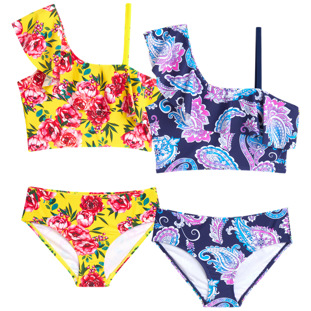 Kanu Surf Floral Upf 50 Quick Dry Swimsuit Sets Girls