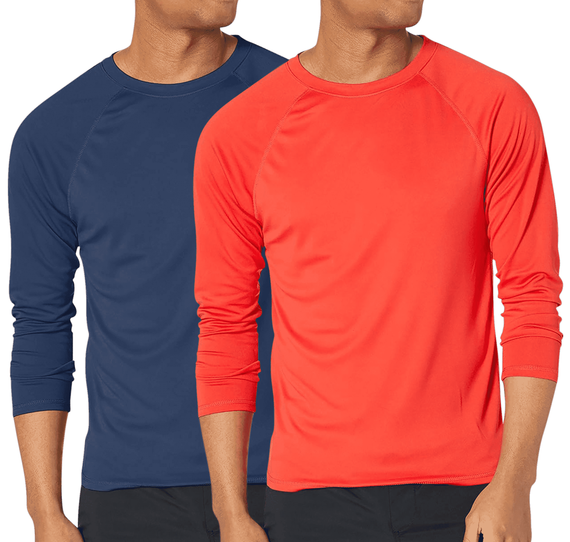 Kanu Surf Men's Rash Guard - 2 Pack UPF 50+ Quick Dry Long Sleeve Swim ...