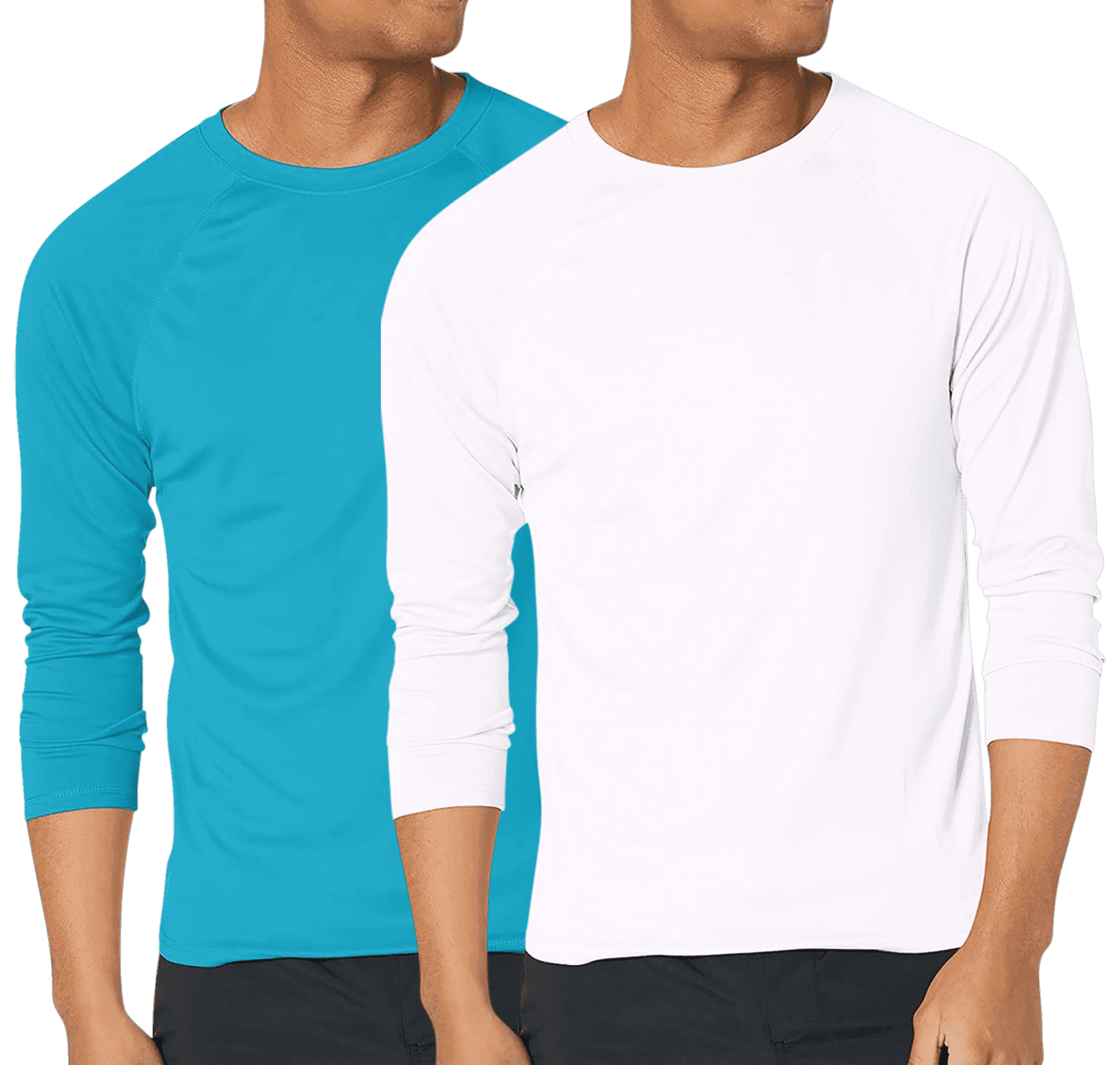 Kanu Surf Men's Rash Guard - 2 Pack UPF 50+ Quick Dry Long Sleeve Swim ...