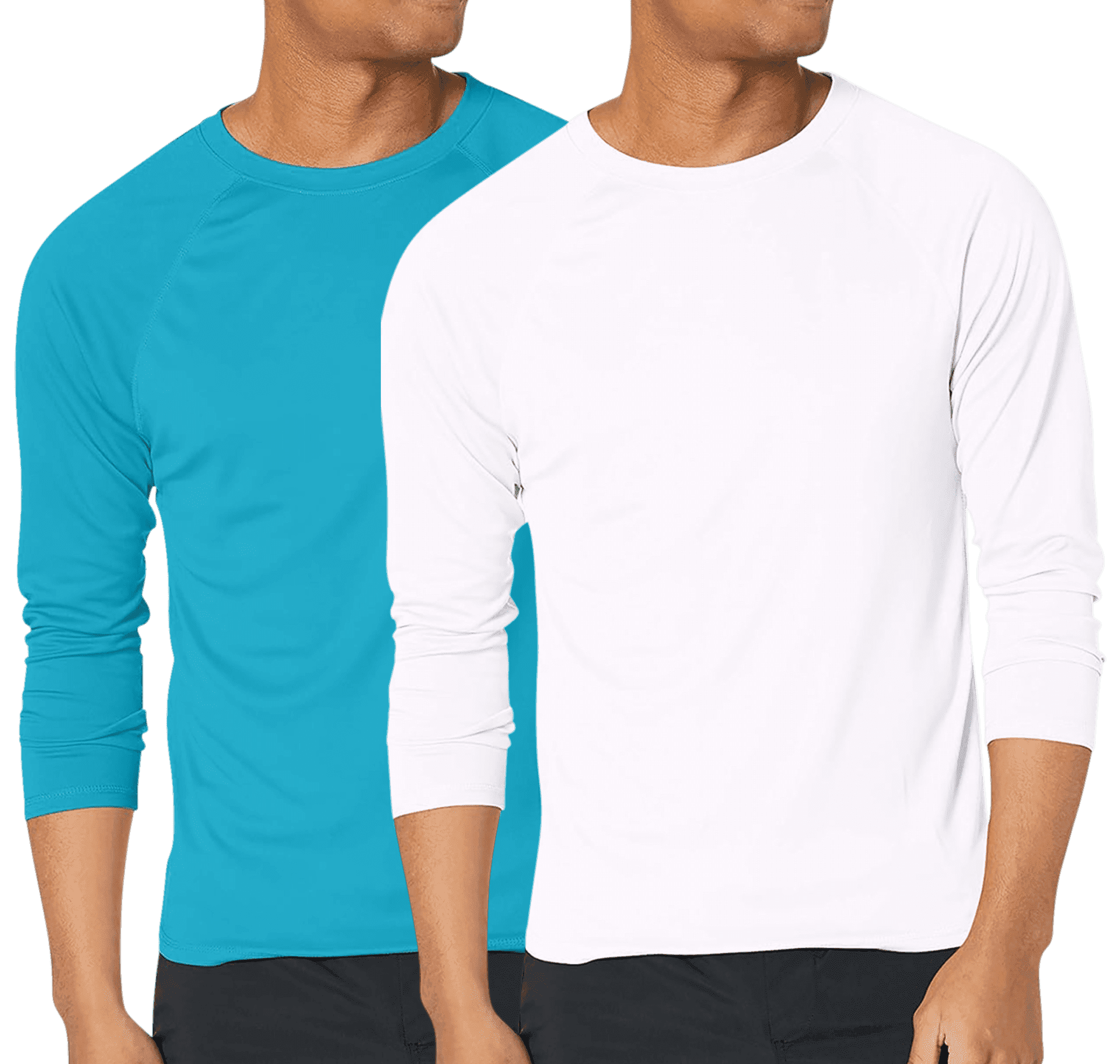 Kanu Surf Men's Rash Guard - 2 Pack UPF 50+ Quick Dry Long Sleeve Swim ...
