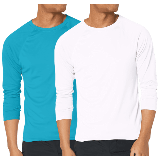 Kanu Surf Men's Rash Guard - 2 Pack UPF 50+ Quick Dry Long Sleeve Swim ...