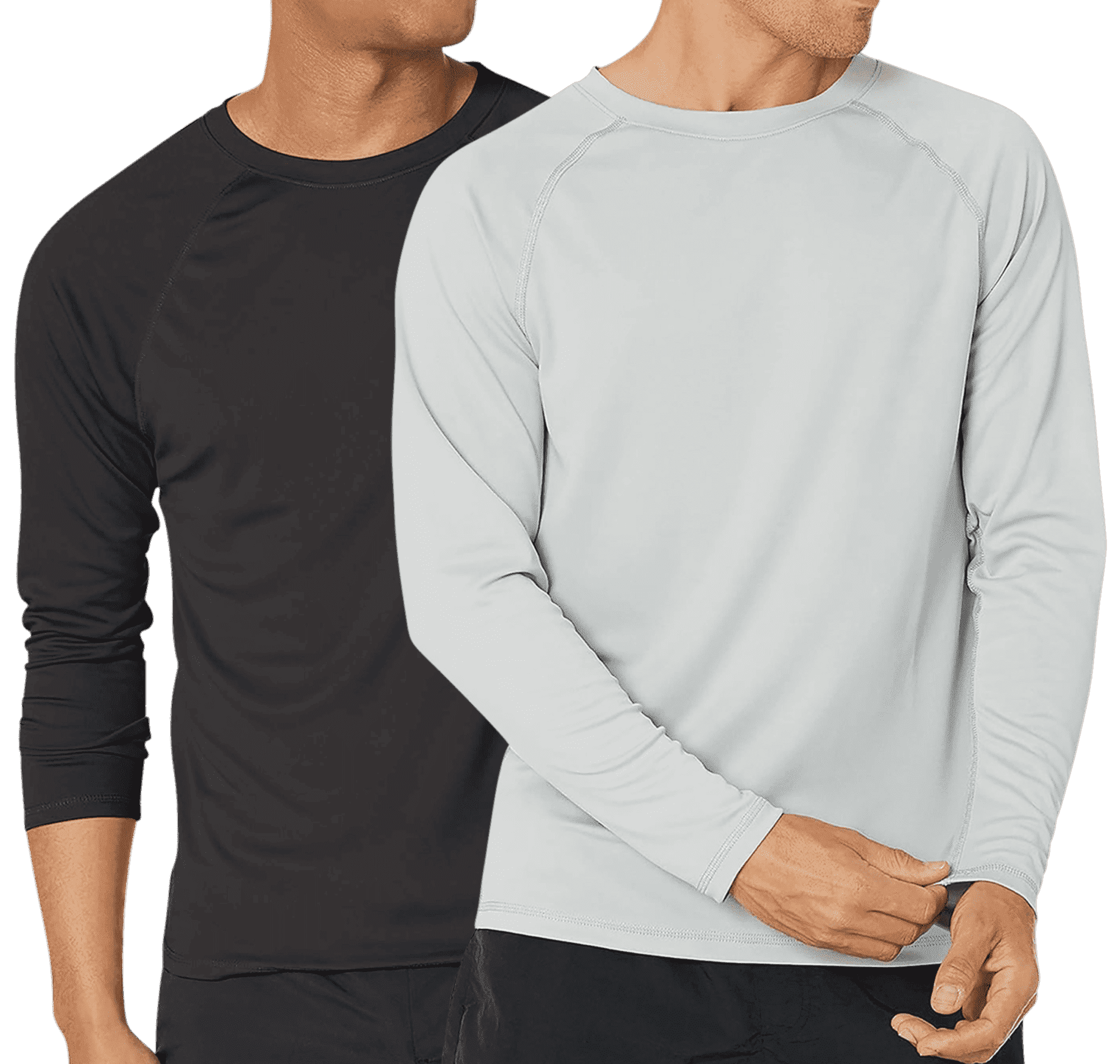 Kanu Surf Men's UPF 50+ Long Sleeve Rash Guard Swim Shirt, Quick Dry ...