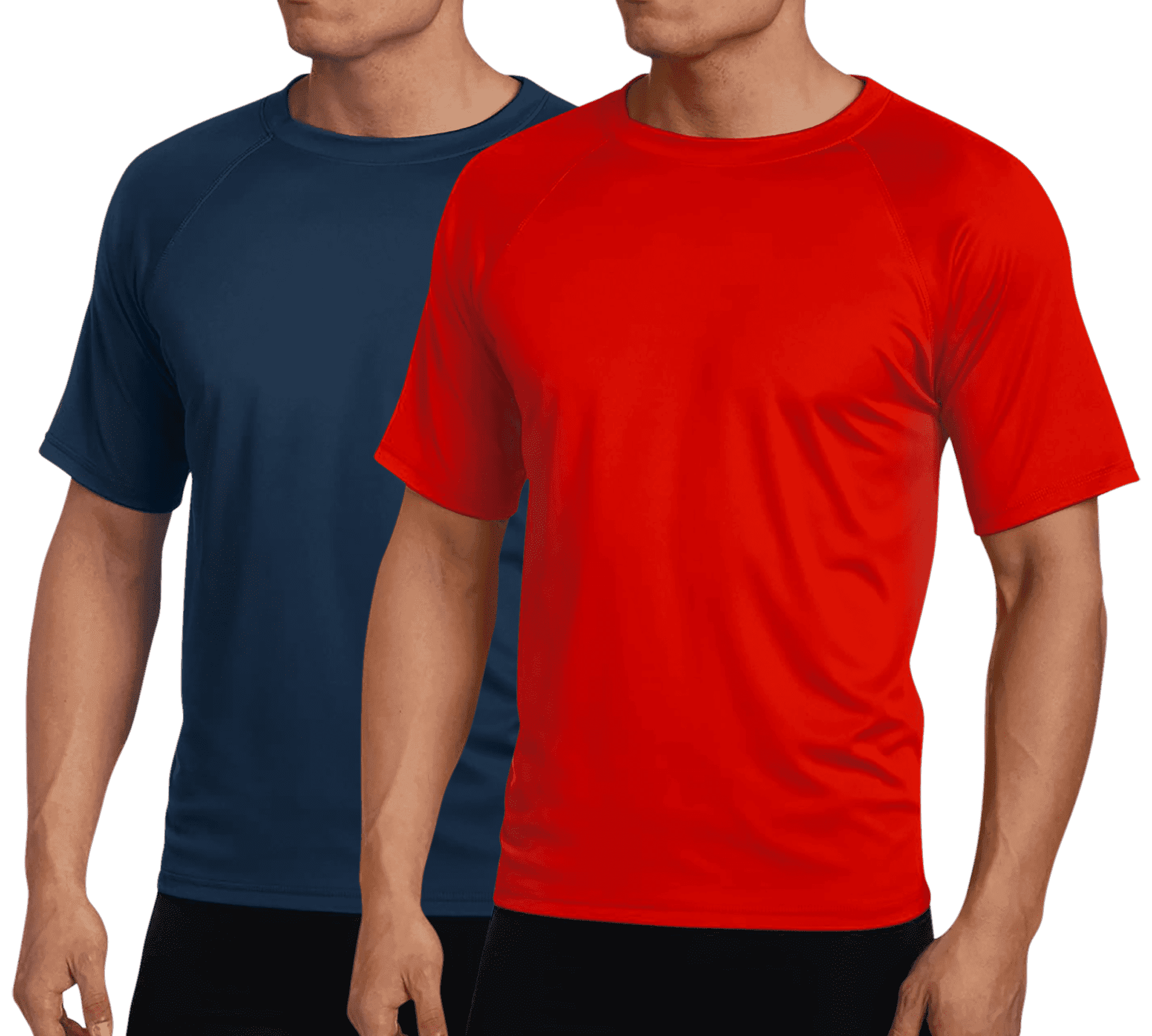 Kanu Surf Men's UPF 50+ Short Sleeve Rash Guard Swim Shirt - 2 Pack ...