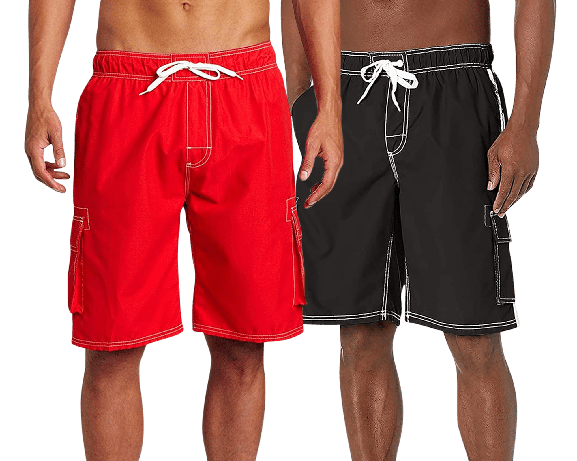 Kanu Surf Men's Swim Trunks - 2 Pack UPF 50+ Quick Dry Flex Bathing ...