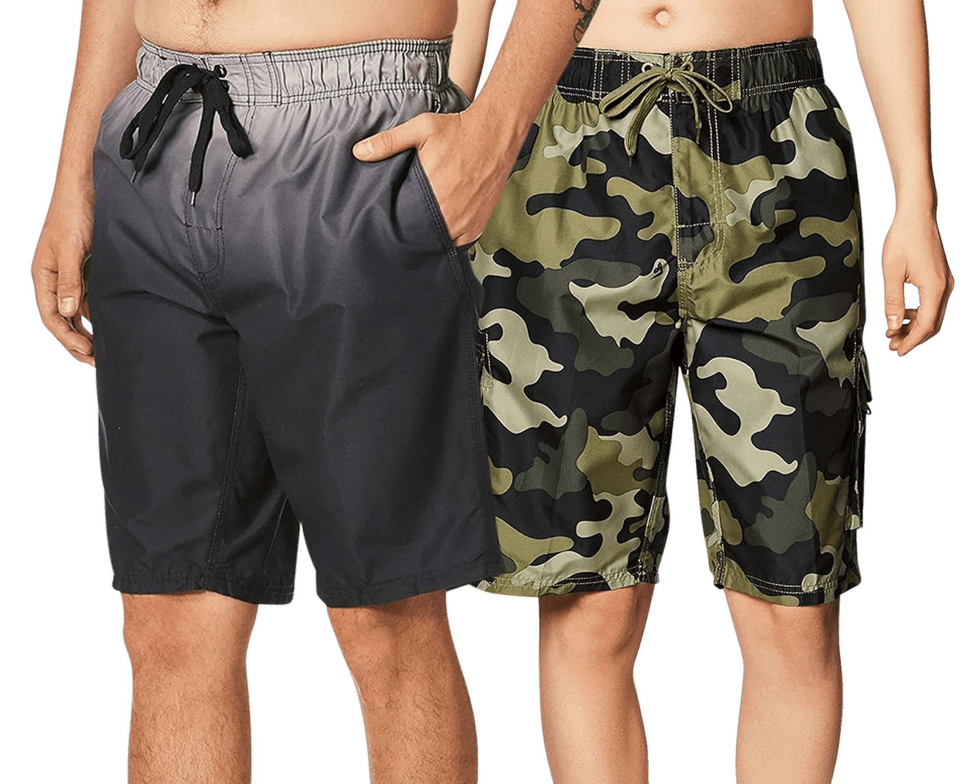 Kanu Surf Mens Swim Trunks 9 inch Inseam Quick Dry Mens Board Shorts ...
