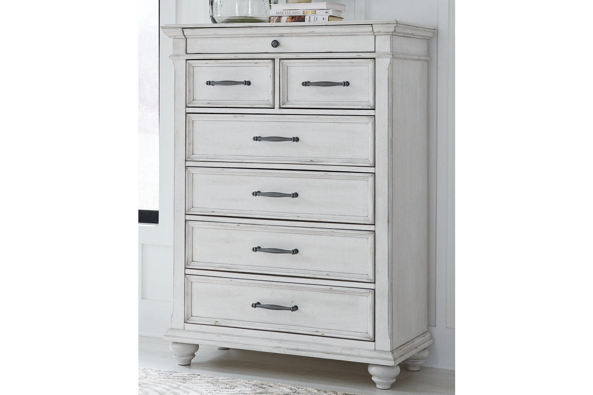 Kanwyn Whitewash Chest of Drawers - Walmart.com
