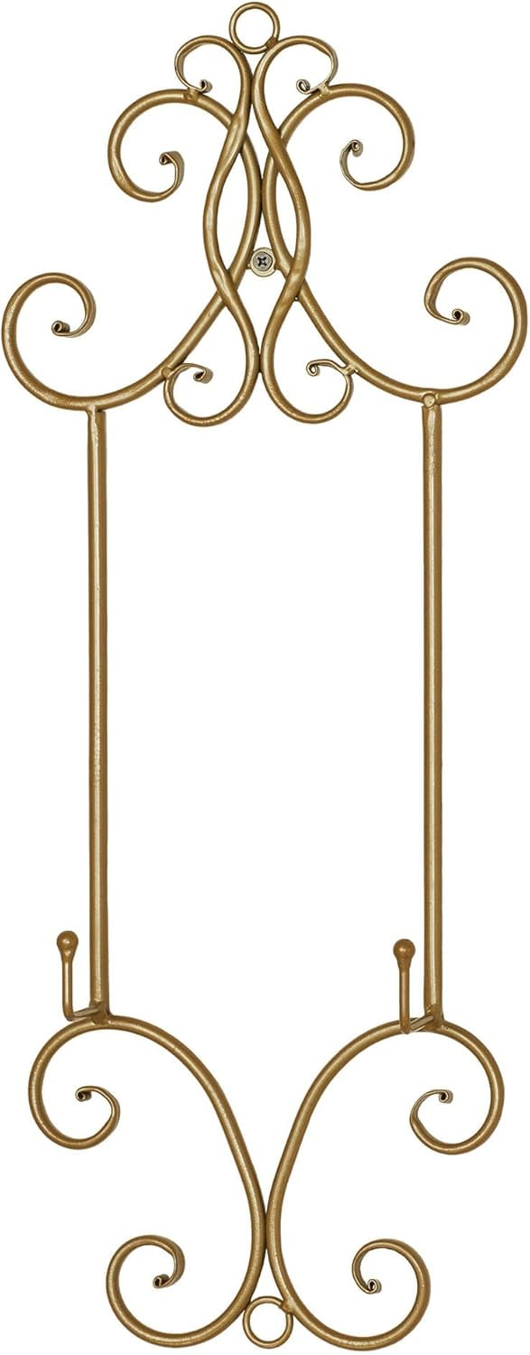Kanya Gold Single Wall Mount Plate Rack | One Plate Decorative Holder ...