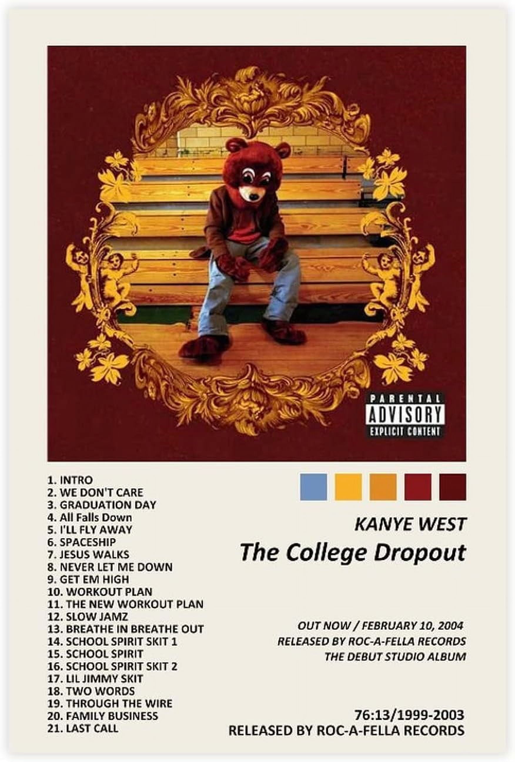 Kanye Poster West Late Registration Music Album Cover Poster Canvas ...