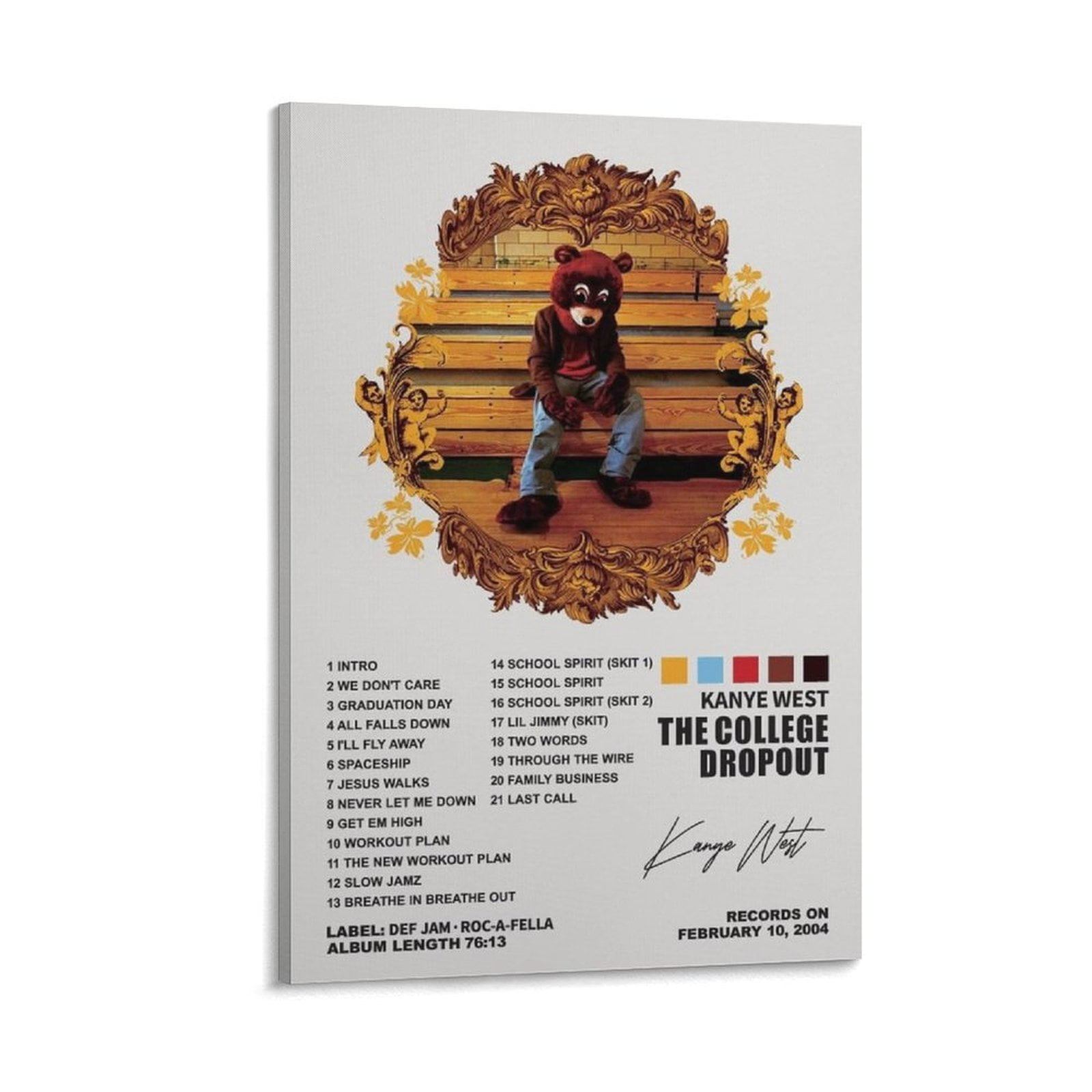 Kanye Poster West The College Dropout Frame-style20x30inch(50x75cm ...