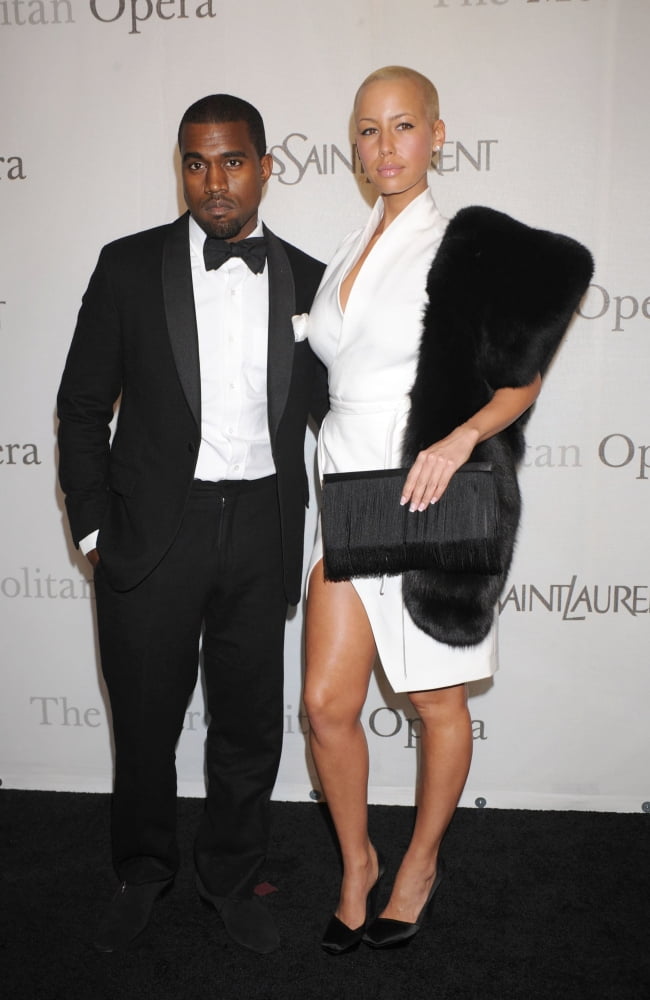 Kanye West Amber Rose At Arrivals For The Metropolitan Opera 125Th ...