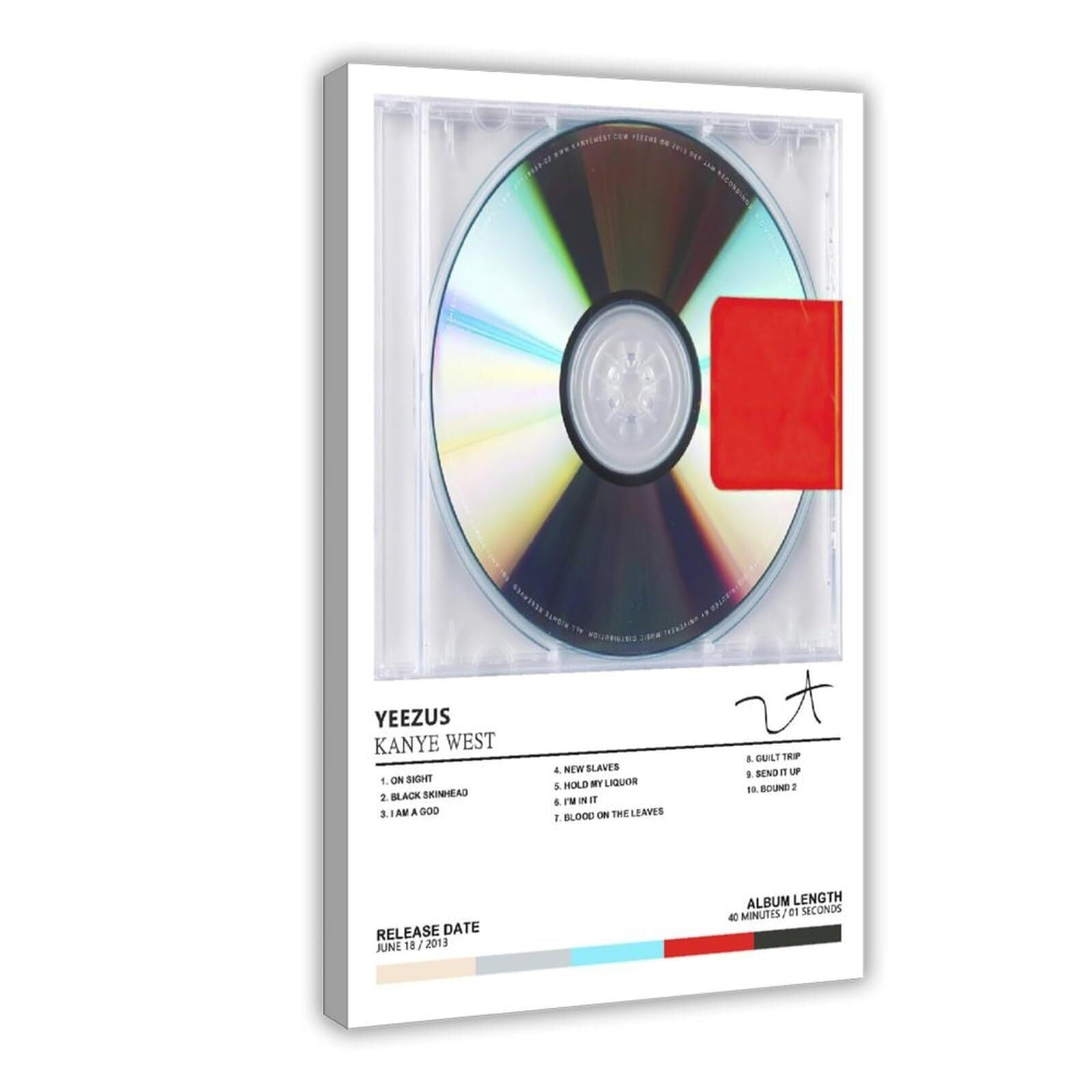 Kanye West Poster Album Cover Posters Rap Music Poster Wall Art Room ...