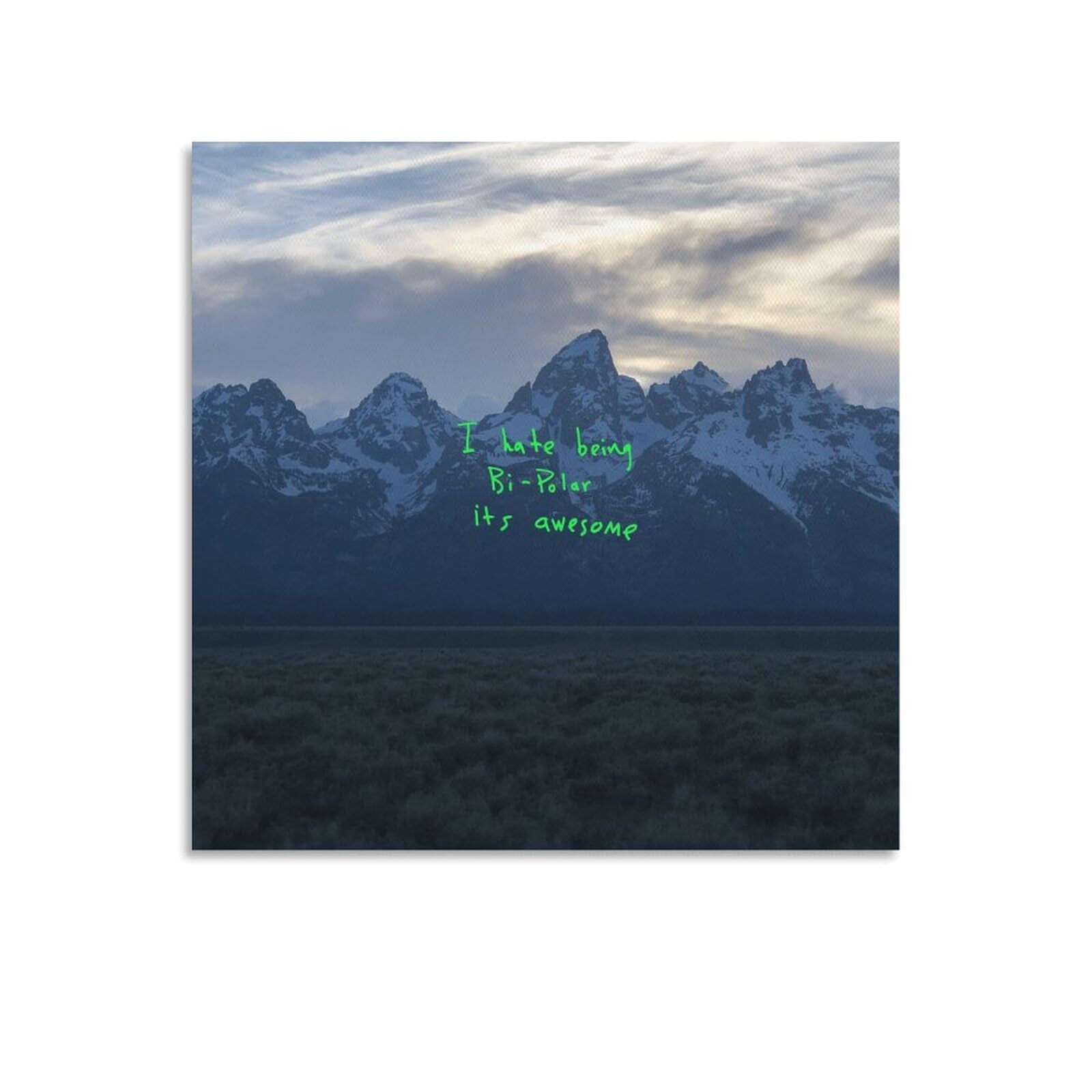 Kanye West Ye Album Cover Canvas Poster Print Music Posters for Room ...