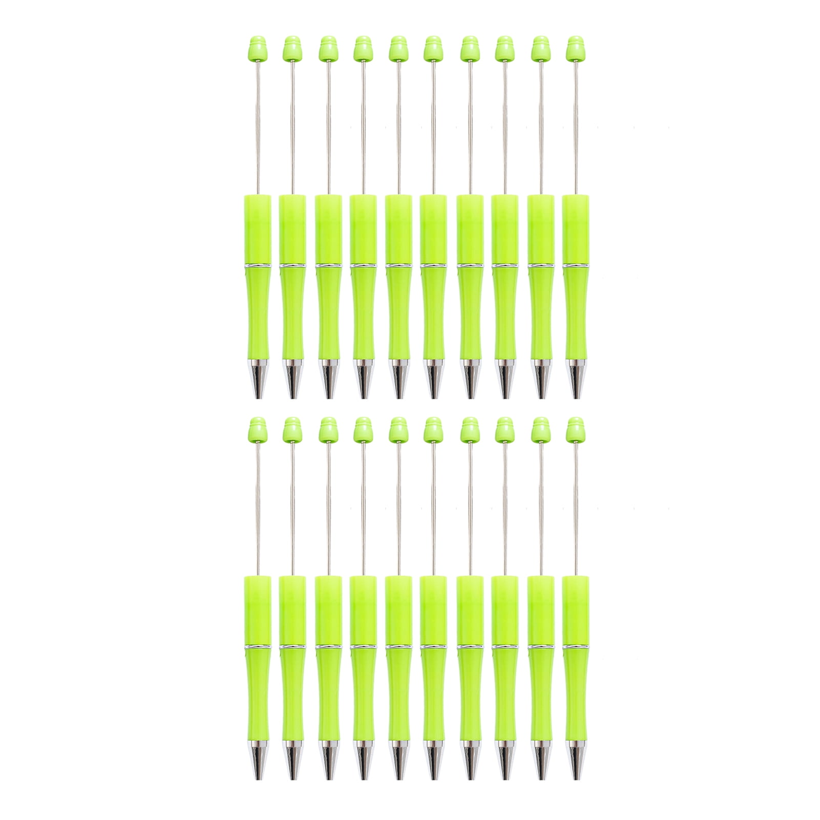 Kaola 20Pcs Ballpoint Pen Non-slip DIY Assorted Comfortable Grip Bead ...