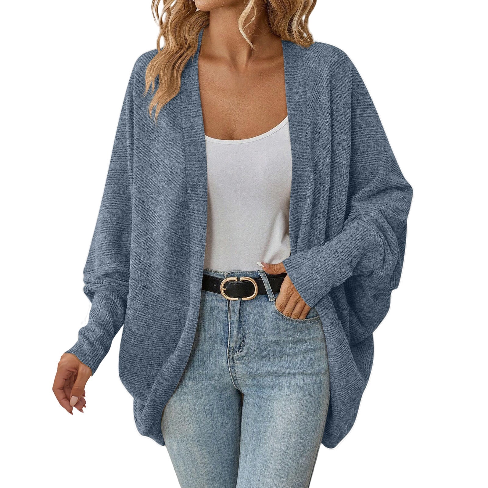 Kaondbfi Cardigan for Women, Cardigan Sweaters Oversized Chunky Knit ...