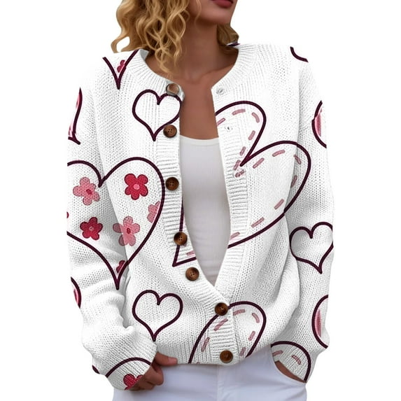 Kaondbfi Valentine's Day New Women's Fun and Cute Knitted Casual ...