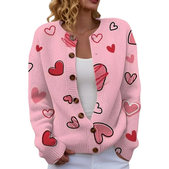 Kaondbfi Valentine's Day New Women's Fun and Cute Knitted Casual ...