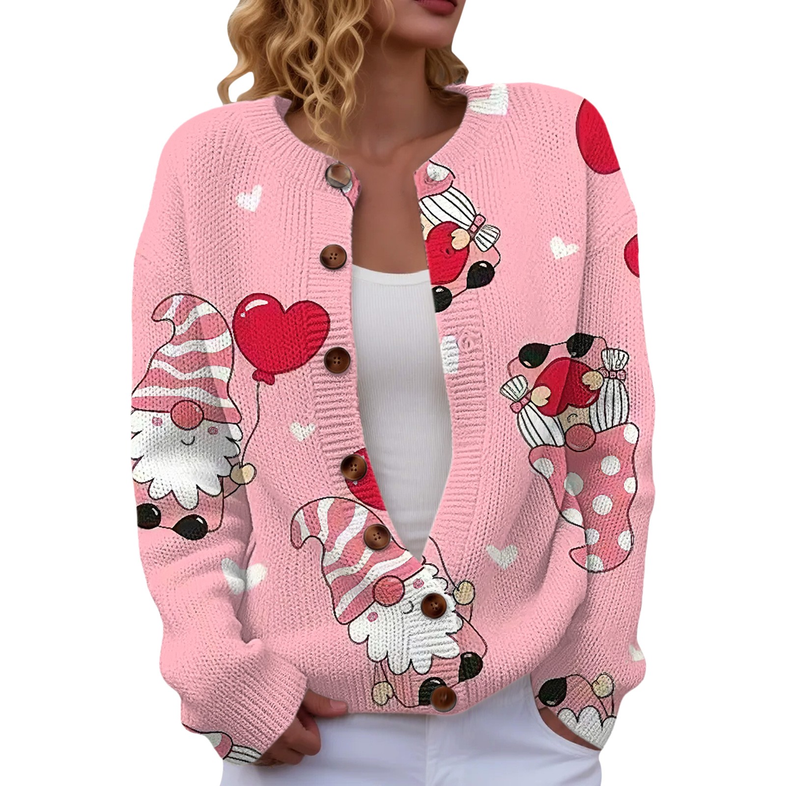 Kaondbfi Valentine's Day New Women's Fun and Cute Knitted Casual ...