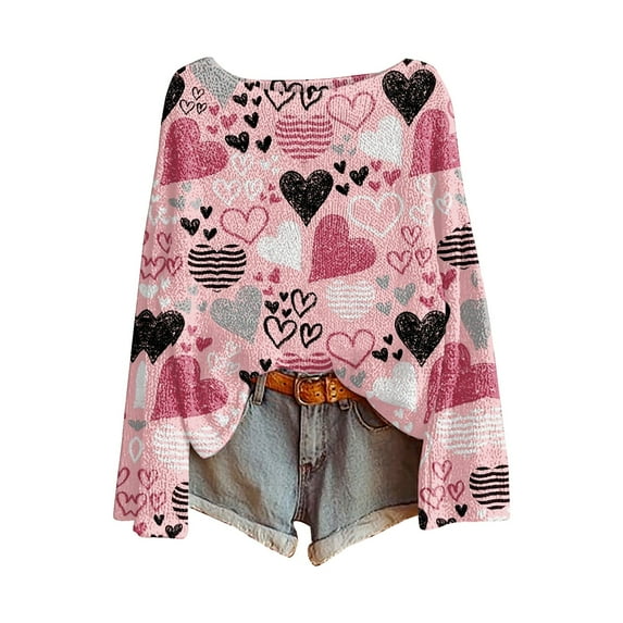 Kaondbfi Valentine's Day New Women's Fun and Cute Knitted Casual ...