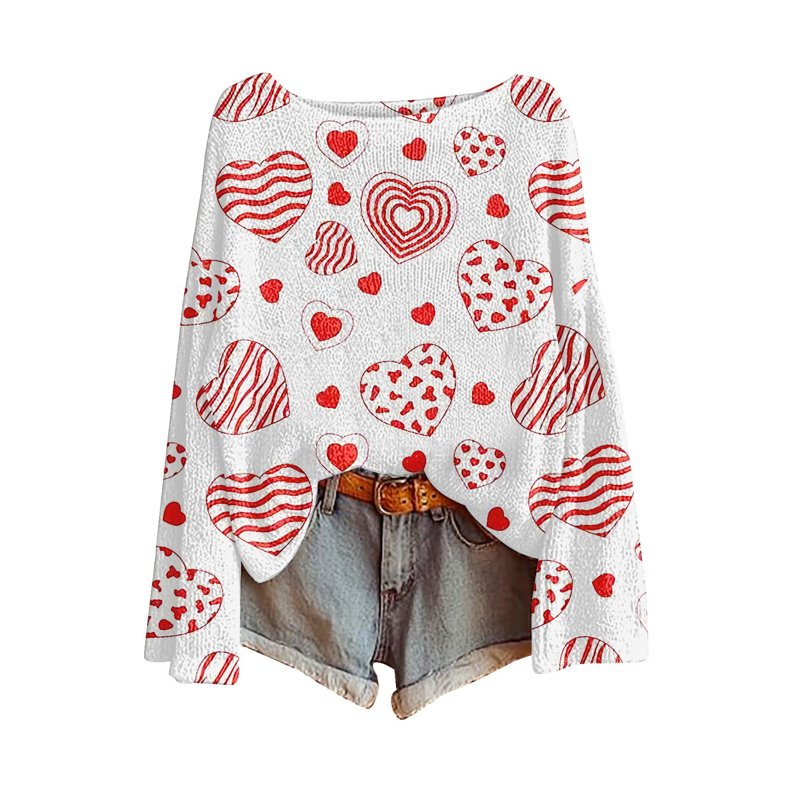 Kaondbfi Valentine's Day New Women's Fun and Cute Knitted Casual ...