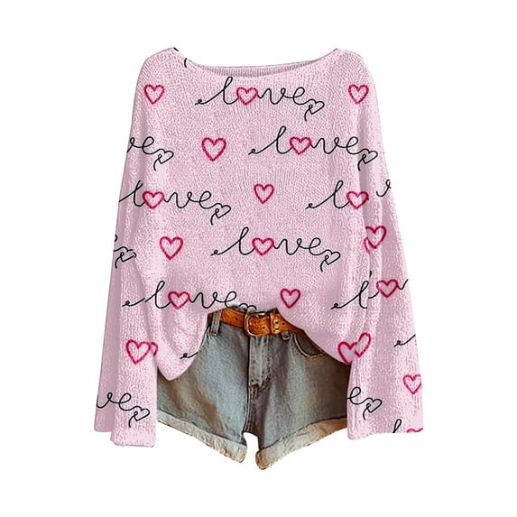 Kaondbfi Valentine's Day New Women's Fun and Cute Knitted Casual ...