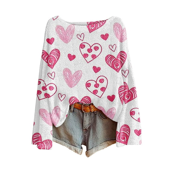 Kaondbfi Valentine's Day New Women's Fun and Cute Knitted Casual ...