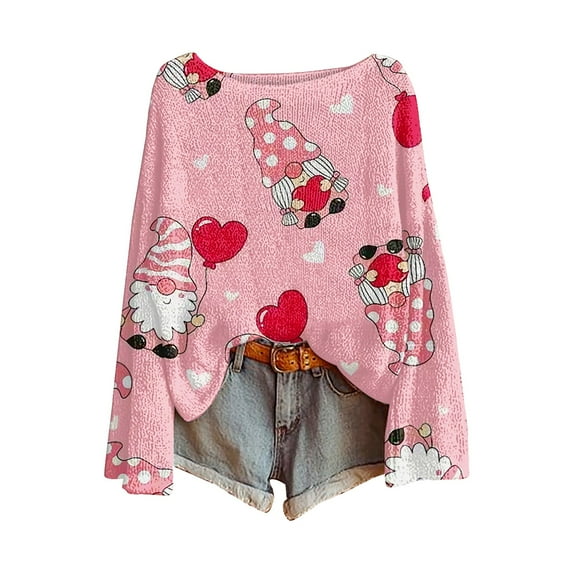 Kaondbfi Valentine's Day New Women's Fun and Cute Knitted Casual ...