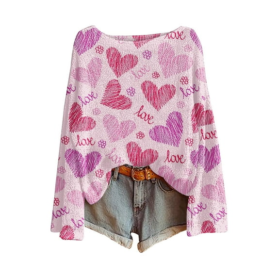 Kaondbfi Valentine's Day New Women's Fun and Cute Knitted Casual ...