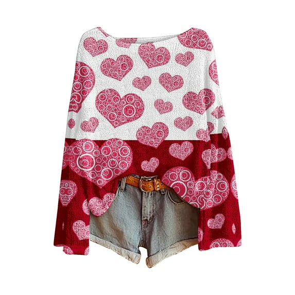 Kaondbfi Valentine's Day New Women's Fun and Cute Knitted Casual ...