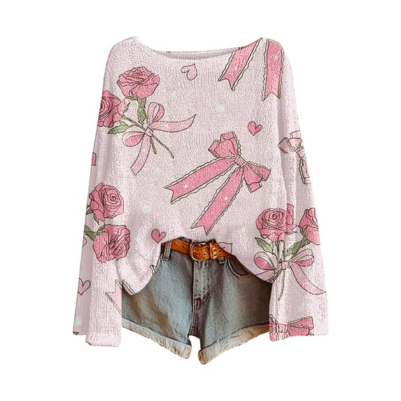 Kaondbfi Valentine's Day New Women's Fun and Cute Knitted Casual ...