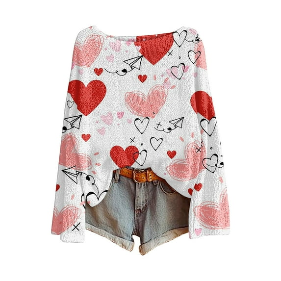 Kaondbfi Valentine's Day New Women's Fun and Cute Knitted Casual ...