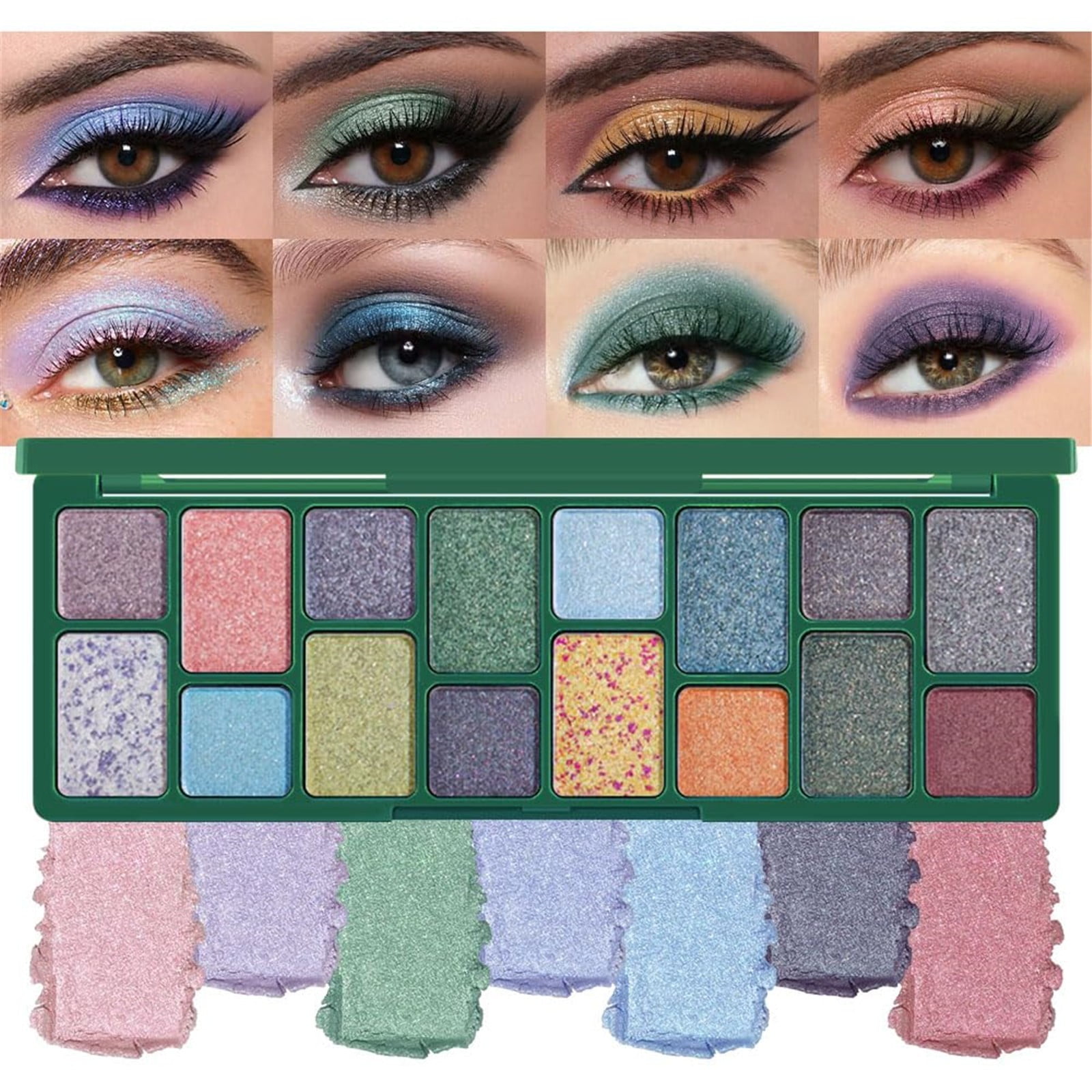 Kaonry 16 Color Eyeshadow Palette Purple, Shadow of 16 Colors Shadow ...
